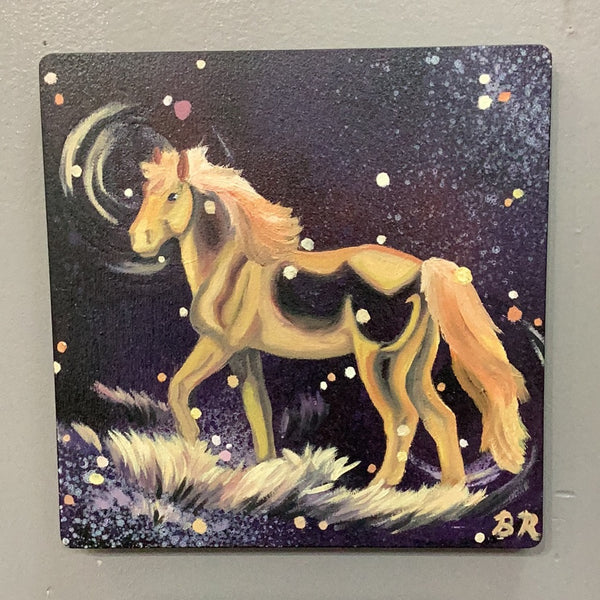 Sunset Mustang - Blue Moose Art Gallery