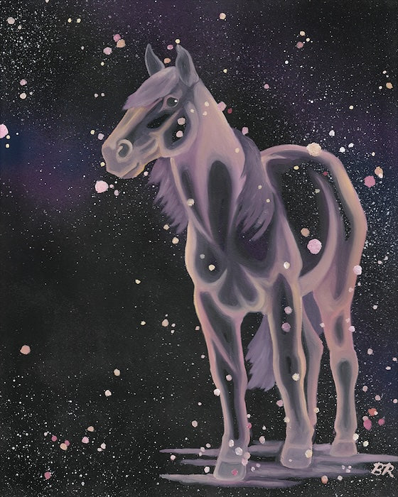 Astrid the Celestial Horse - Blue Moose Art Gallery
