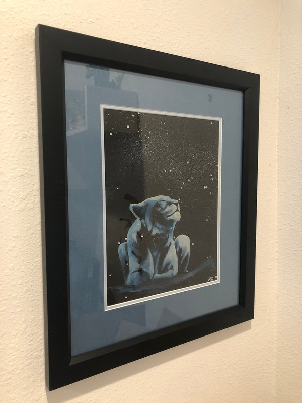 Celestial Lioness Framed Print - Blue Moose Art Gallery