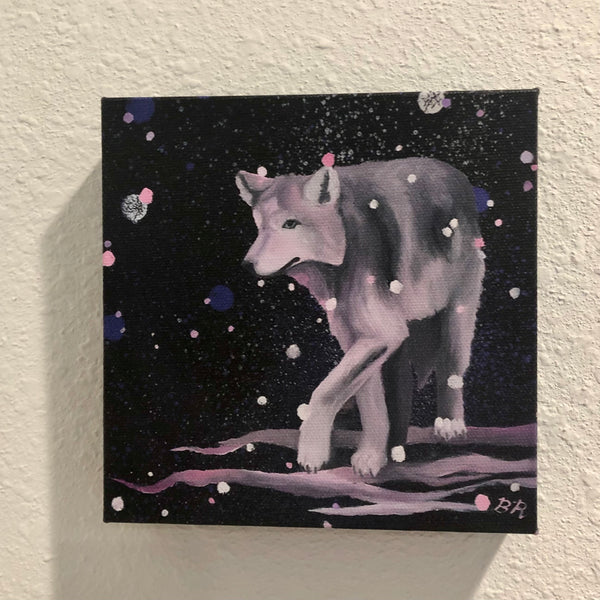 Celestial Wolf - Blue Moose Art Gallery