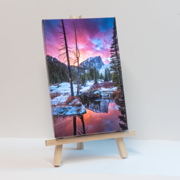 Cold Fire-Easel - Blue Moose Art Gallery