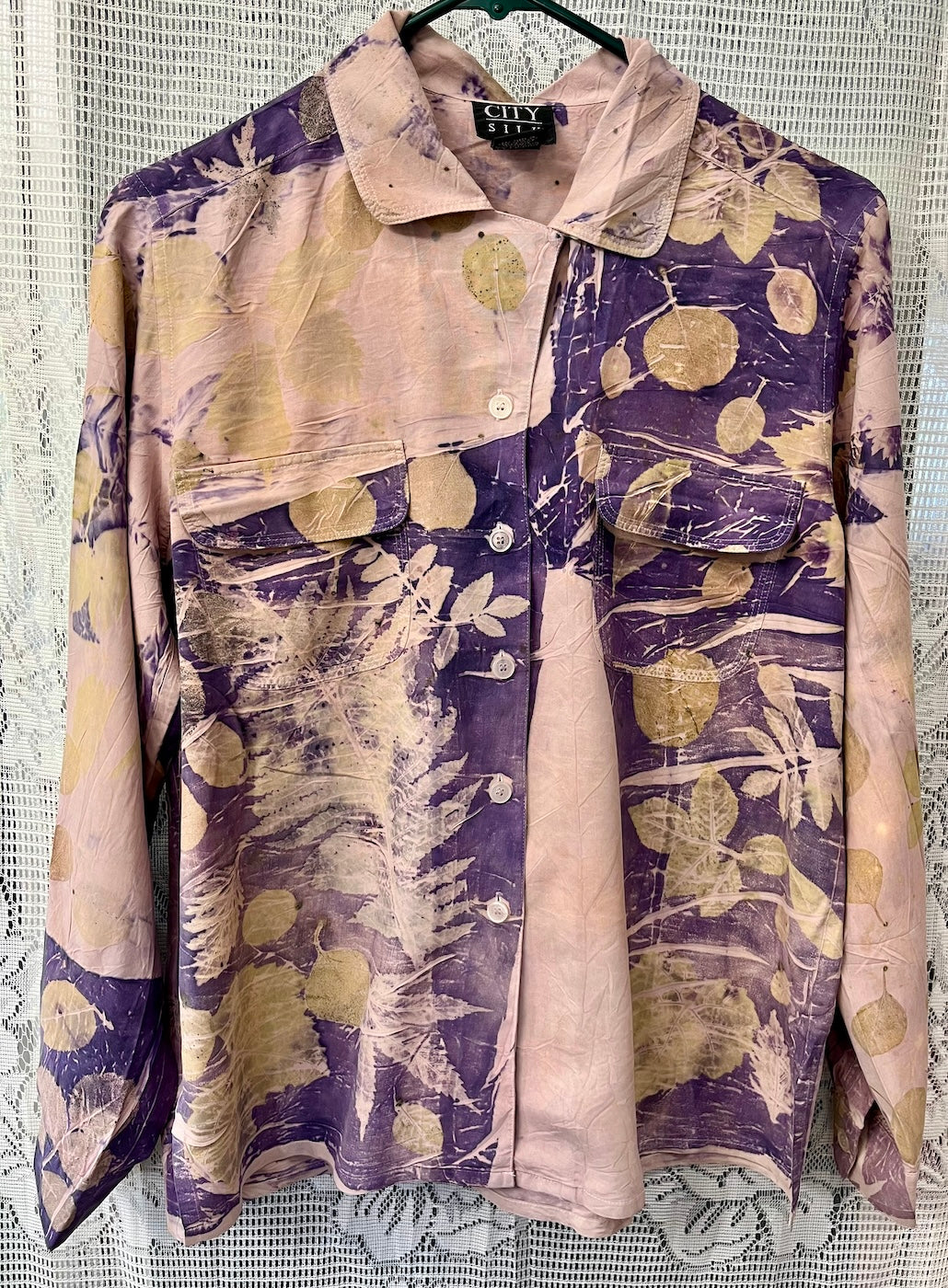 Eco print text. 2A - Blue Moose Art Gallery