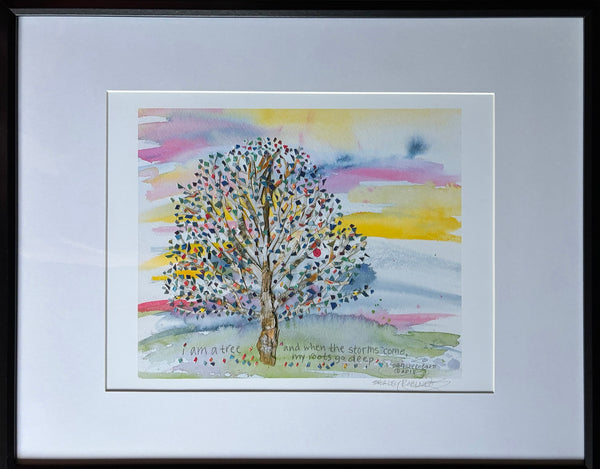 I Am A Tree 18x22 - Blue Moose Art Gallery