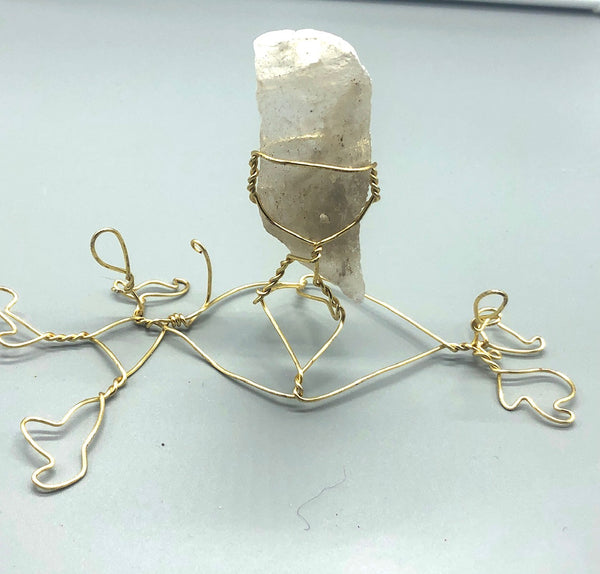 Selenite Standing Stone - Blue Moose Art Gallery