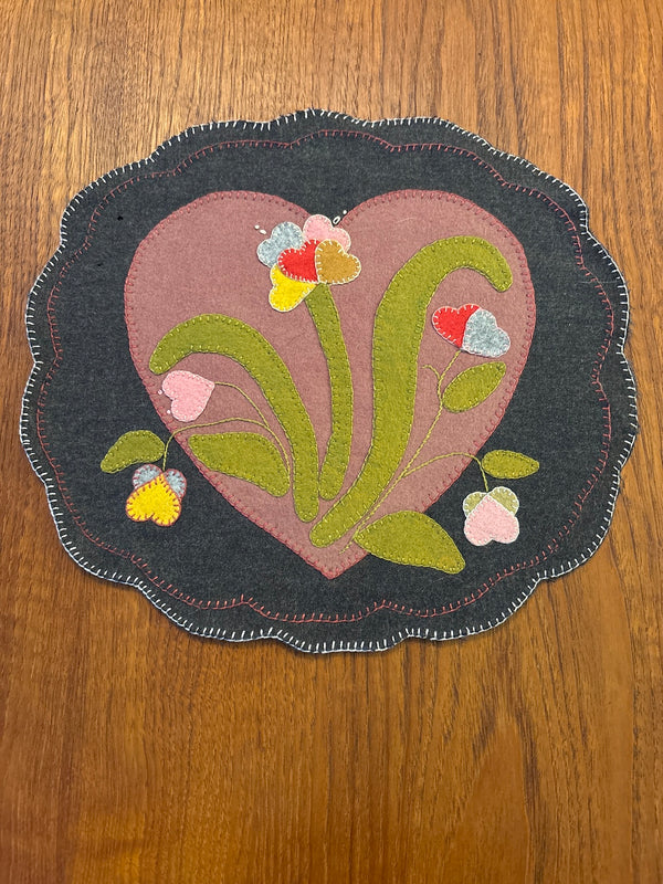 Wool Appliqué Table Topper - Blue Moose Art Gallery