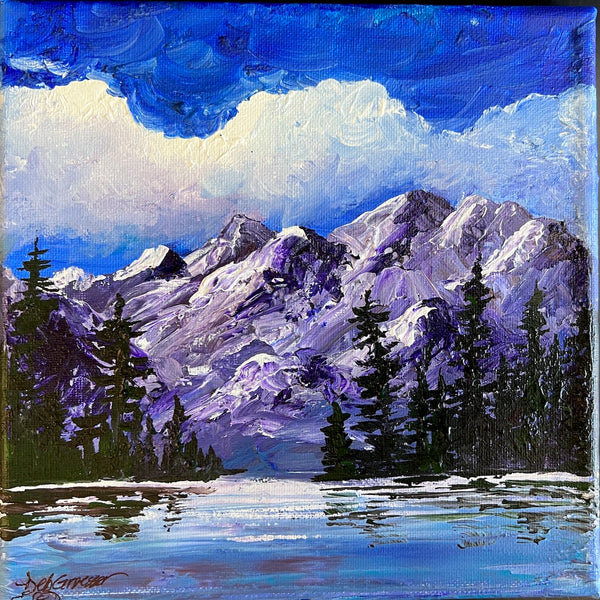 Sunset over the Rockies - Blue Moose Art Gallery