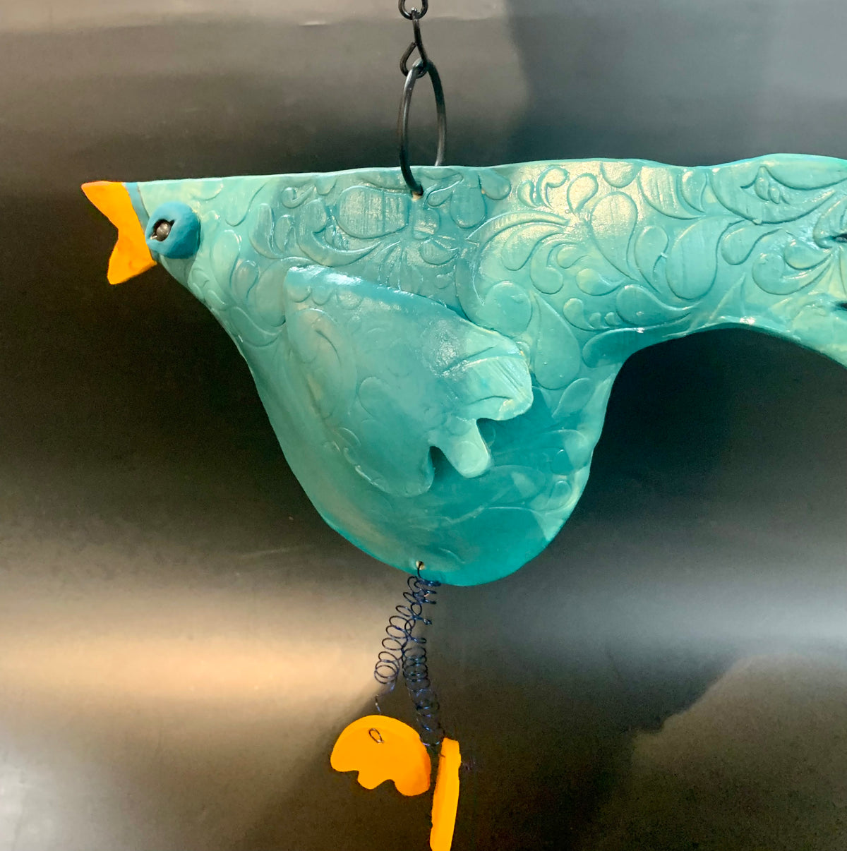 Turquoise Bird - Blue Moose Art Gallery